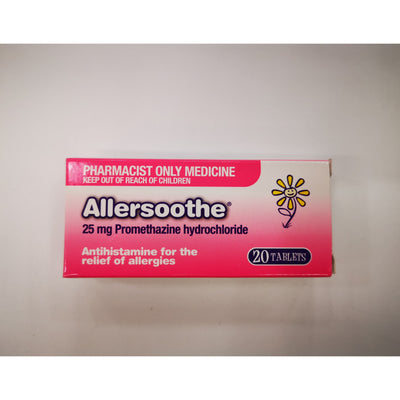 Allersoothe 25mg 20 tablets – Chemist Plus