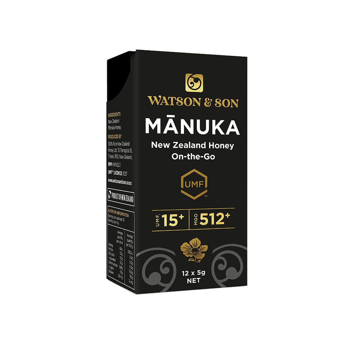 Watson & Son Manuka Honey UMF 15+ MGO 512+ Snap Packs (12×5g ...