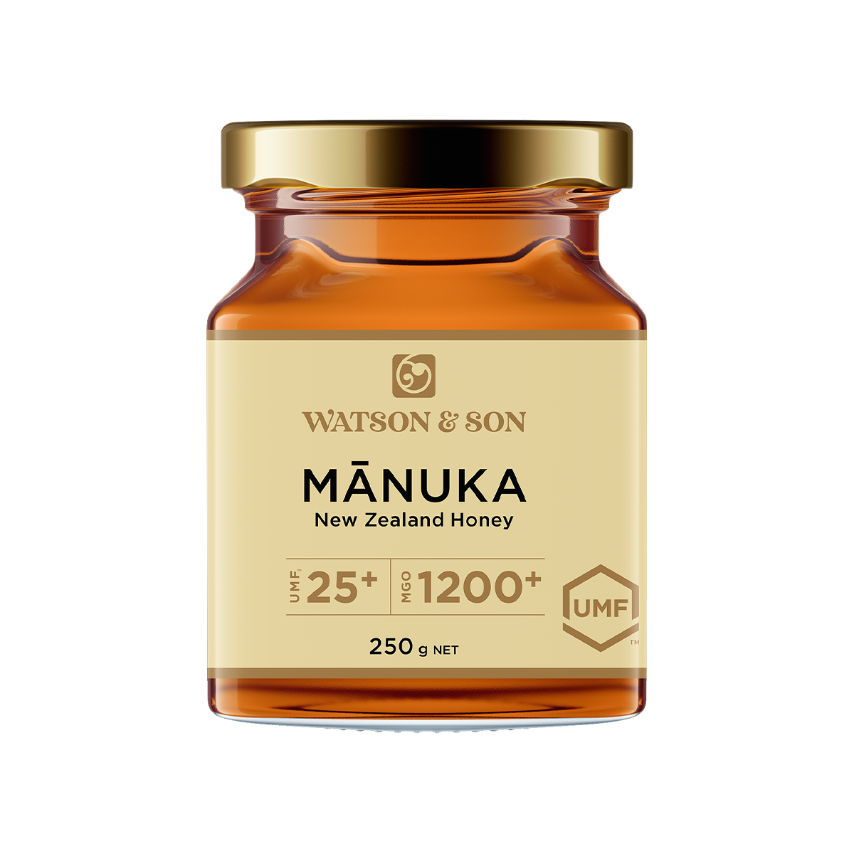 Watson & Son Manuka Honey UMF 25+ MGO 1200+ 250g – PureFlow™ NZ ...