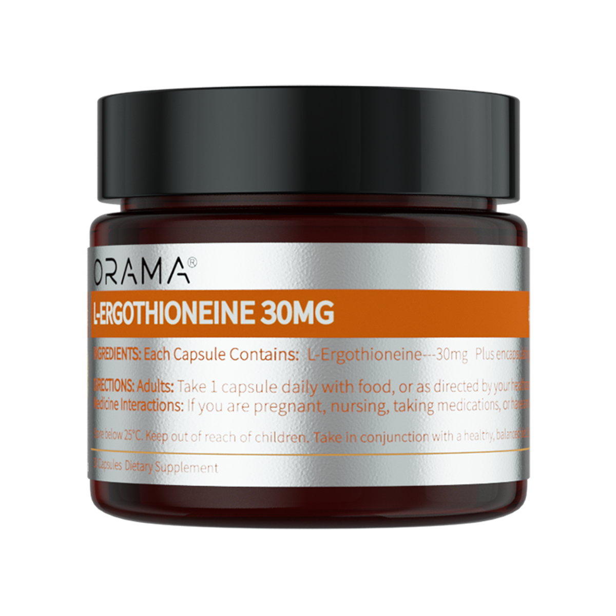 ORAMA L-Ergothioneine 30mg 30 Capsules – Chemist Plus