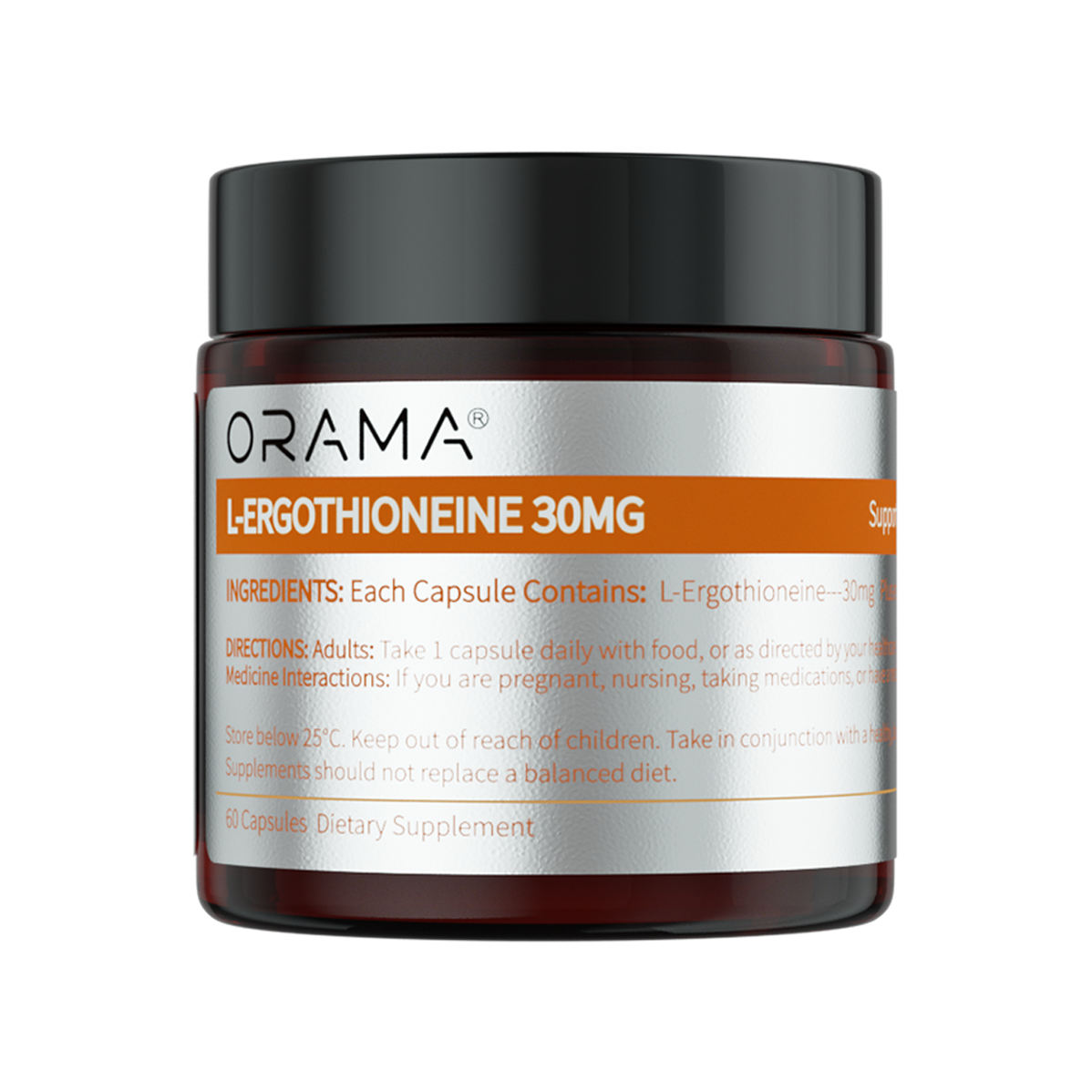 ORAMA L-Ergothioneine 30mg 60 Capsules – Chemist Plus
