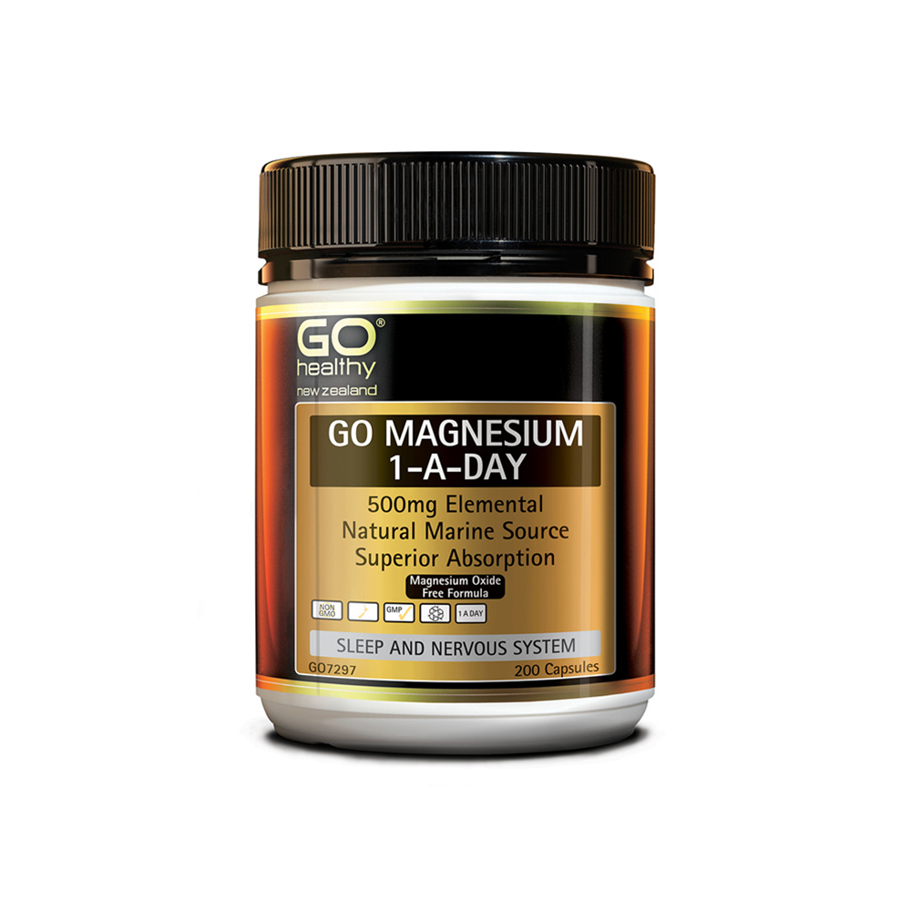 Go Healthy Magnesium 1-A-Day 500mg 200caps – Chemist Plus
