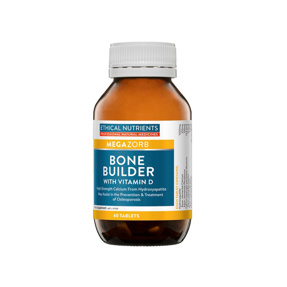 MEGAZORB Bone Builder with Vitamin D 60 tablets – Chemist Plus