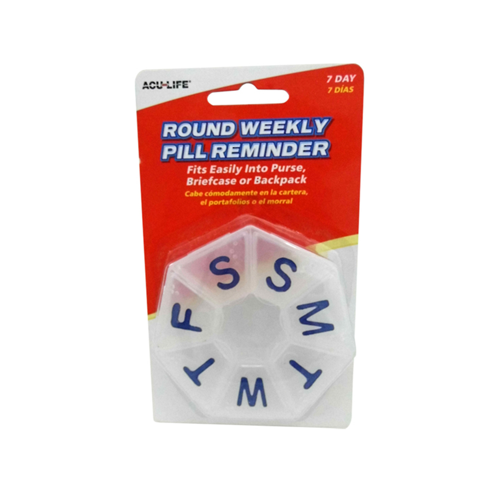 Round Weekly Pill Box – Chemist Plus