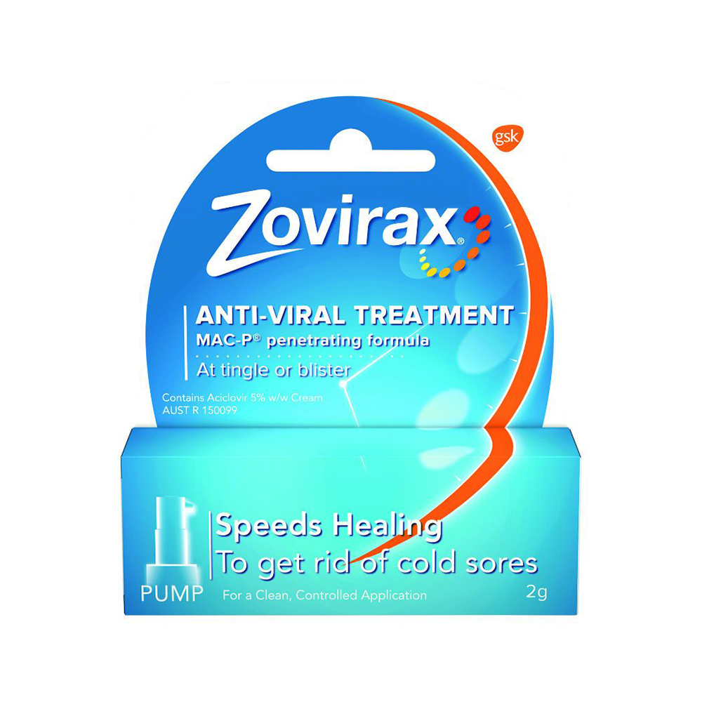 Zovirax Cream Pump 2g – Chemist Plus