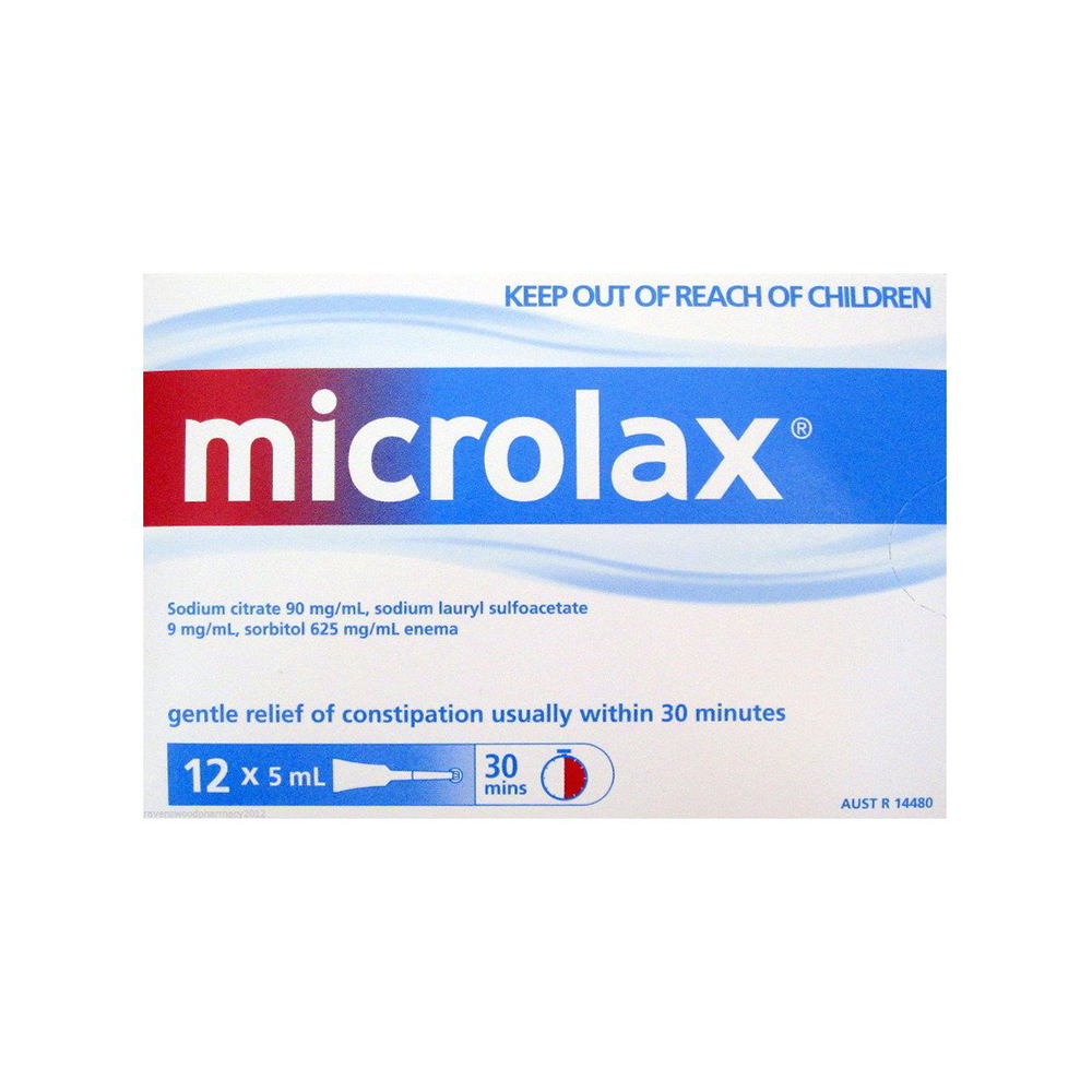 Microlax Enemas 12 x 5ml – Chemist Plus